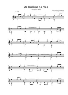 De lanterna de mão by folklore - sheet music on MusicaNeo