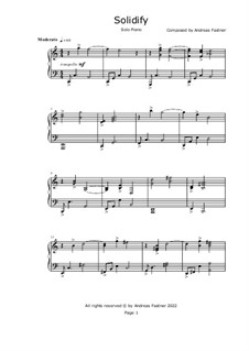Solidify by A. Fastner - sheet music on MusicaNeo