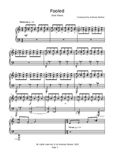 Fooled by A. Fastner - sheet music on MusicaNeo