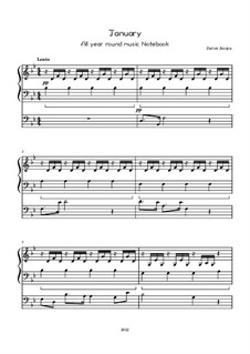 January by J. Anaya - sheet music on MusicaNeo