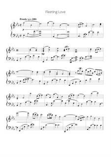 Fleeting Love by M. Potseluiev - sheet music on MusicaNeo