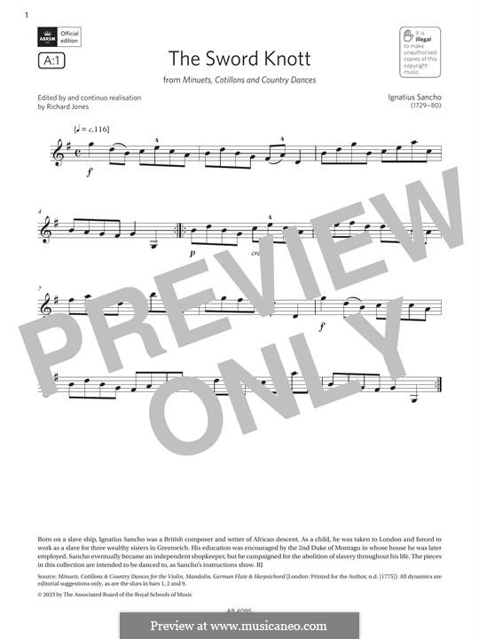The Sword Knott by I. Sancho - sheet music on MusicaNeo