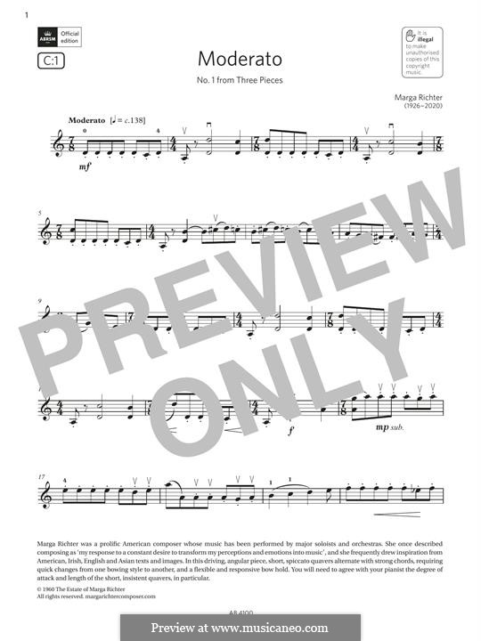 Moderato by M. Richter - sheet music on MusicaNeo
