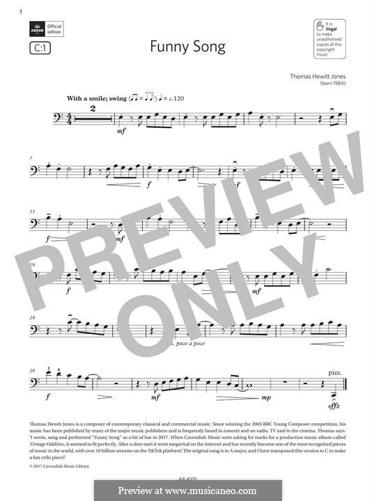 Funny Song by T.H. Jones - sheet music on MusicaNeo