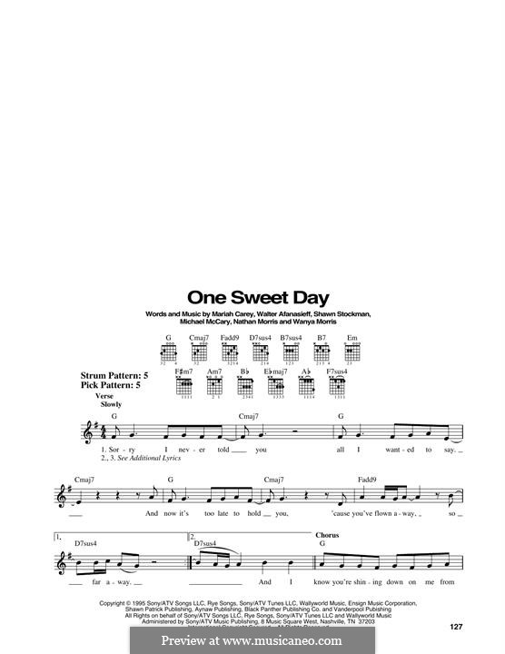 One Sweet Day (Mariah Carey and Boyz II Men) by M. Carey, M. McCary, N ...