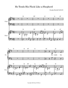 He Tends His Flock Like a Shepherd by D. Bischoff on MusicaNeo