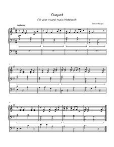 August by J. Anaya - sheet music on MusicaNeo