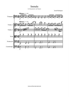 Intrada by J. Rodrigues - sheet music on MusicaNeo
