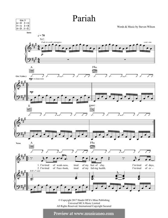 Pariah by S. Wilson - sheet music on MusicaNeo