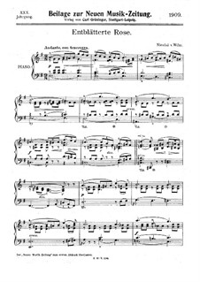 Defoliated Rose by N.v. Wilm - sheet music on MusicaNeo