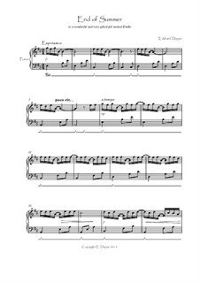 End of Summer by E. Deppe - sheet music on MusicaNeo