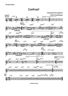 Contrast by DUISENGROOVE - sheet music on MusicaNeo