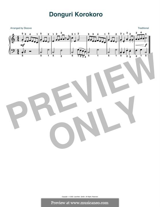 Donguri Korokoro by folklore - sheet music on MusicaNeo