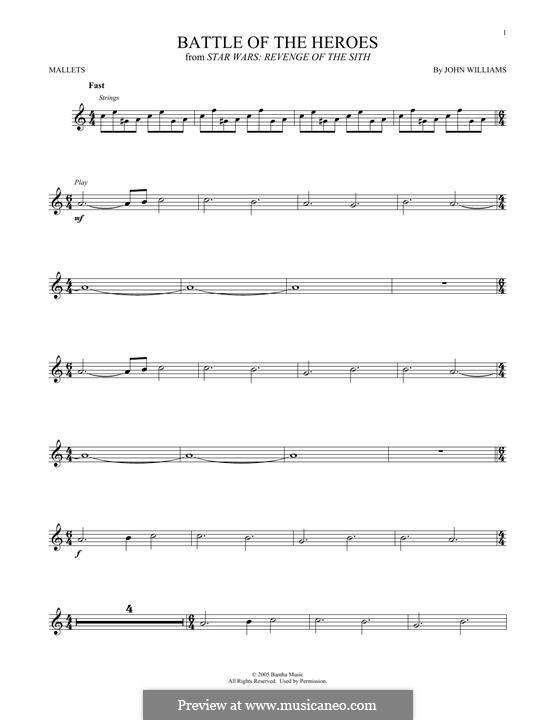 Battle of The Heroes (from Star Wars: Revenge Of The Sith) by J ...