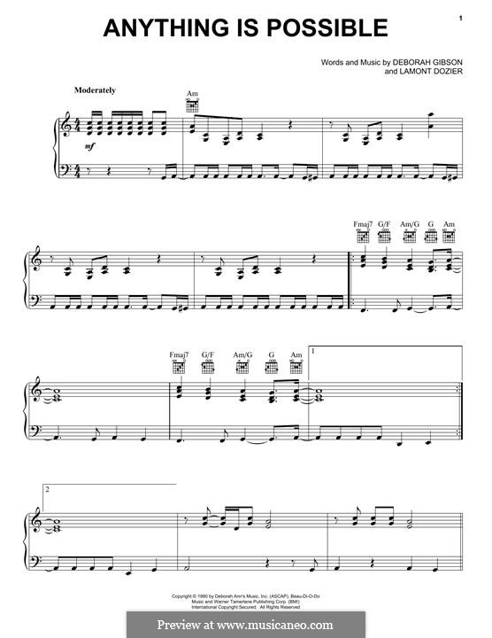 Anything Is Possible (Debbie Gibson) by L. Dozier on MusicaNeo