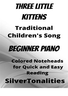 Three Little Kittens by folklore - sheet music on MusicaNeo