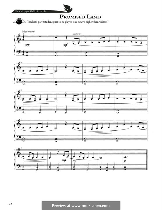 Promised Land by folklore - sheet music on MusicaNeo