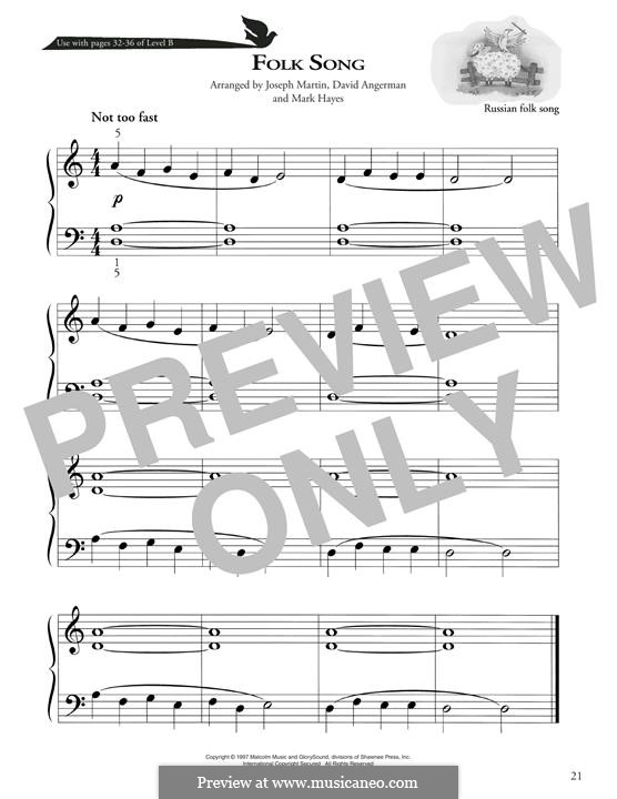 Folk Song by folklore - sheet music on MusicaNeo