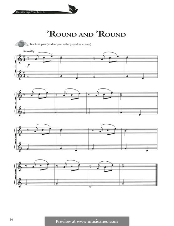 Round And 'Round by D. Angerman - sheet music on MusicaNeo