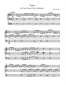June by J. Anaya - sheet music on MusicaNeo
