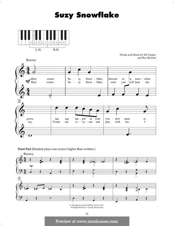 Suzy Snowflake (Rosemary Clooney) by R.C. Bennett, S. Tepper on MusicaNeo