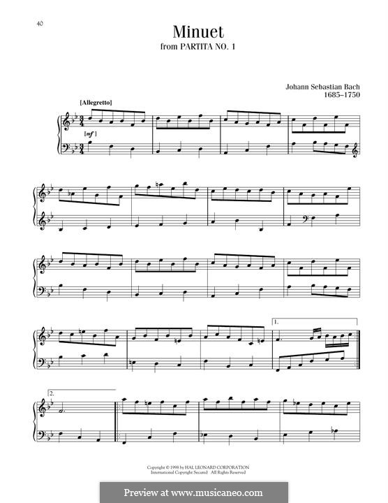 Partita for Violin No.1 in B Minor, BWV 1002 by J.S. Bach on MusicaNeo