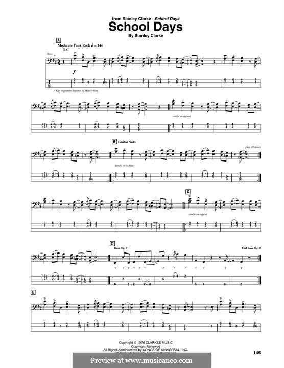 School Days by S. Clarke - sheet music on MusicaNeo