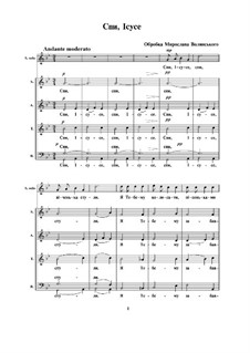 Sleep, Jesus by folklore - sheet music on MusicaNeo