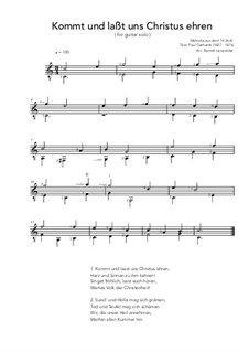 Kommt und laßt uns Christus ehren by Unknown (works before 1850) on ...