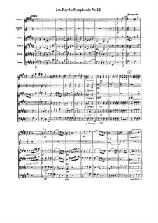 Symphony No.12 in E Major, Hob.I/12 by J. Haydn - sheet music on MusicaNeo