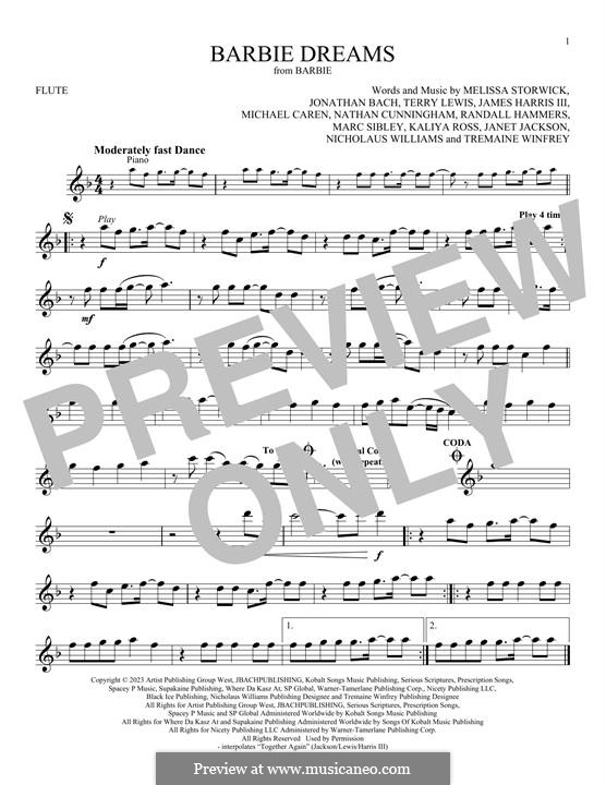 Barbie Dreams (from Barbie) by J. Harris - sheet music on MusicaNeo