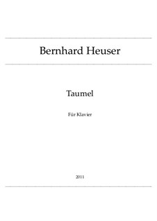Taumel by B. Heuser - sheet music on MusicaNeo