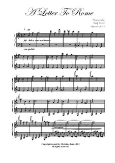 A Letter to Rome by C. Lutz - sheet music on MusicaNeo