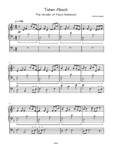 Taken Aback by J. Anaya - sheet music on MusicaNeo