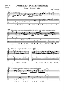 Dominant Diminished Licks by J.D. Capitani - sheet music on MusicaNeo
