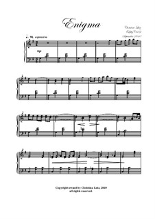 Enigma by C. Lutz - sheet music on MusicaNeo