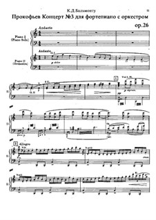 Piano Concerto No.3, Op.26 by S. Prokofiev - sheet music on MusicaNeo