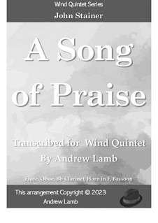 A Song of Praise by J. Stainer - sheet music on MusicaNeo