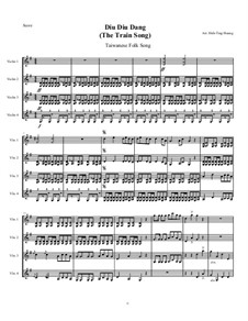 Diu Diu Dang (Taiwanese Train Song) by folklore - sheet music on MusicaNeo