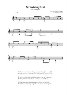Strawberry Girl by folklore - sheet music on MusicaNeo