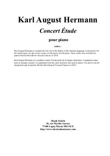 Concert Etude for piano by K.A. Hermann - sheet music on MusicaNeo