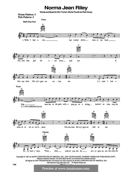 Norma Jean Riley (Diamond Rio) by M. Powell, R. Honey, D. Truman on ...