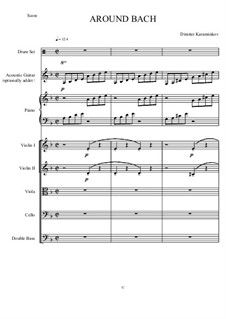 Around Bach by D. Karaminkov - sheet music on MusicaNeo