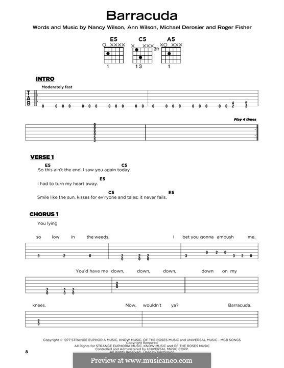 Barracuda (Heart) by A. Wilson, M. Derosier, N. Wilson, R. Fisher on ...