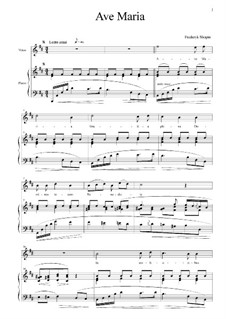 Ave Maria by F. Chopin - sheet music on MusicaNeo