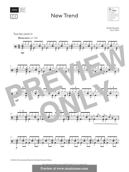 New Trend by E. Gunton - sheet music on MusicaNeo