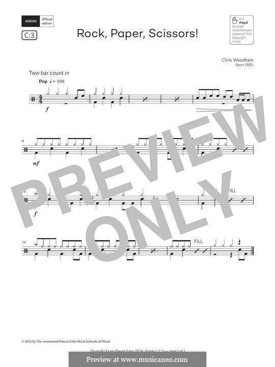 Rock, Paper, Scissors! by C. Woodham - sheet music on MusicaNeo