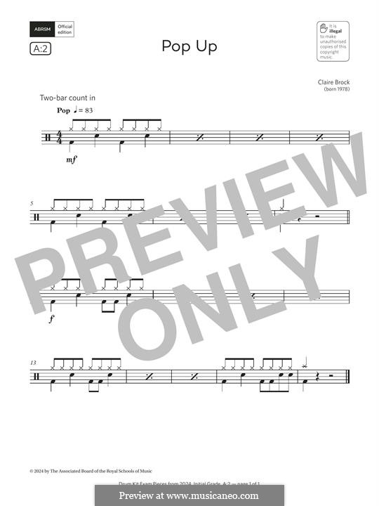 Pop Up by C. Brock - sheet music on MusicaNeo