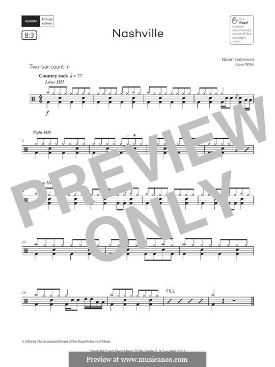 Nashville by N. Lederman - sheet music on MusicaNeo