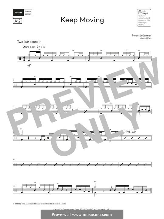 Keep Moving by N. Lederman - sheet music on MusicaNeo